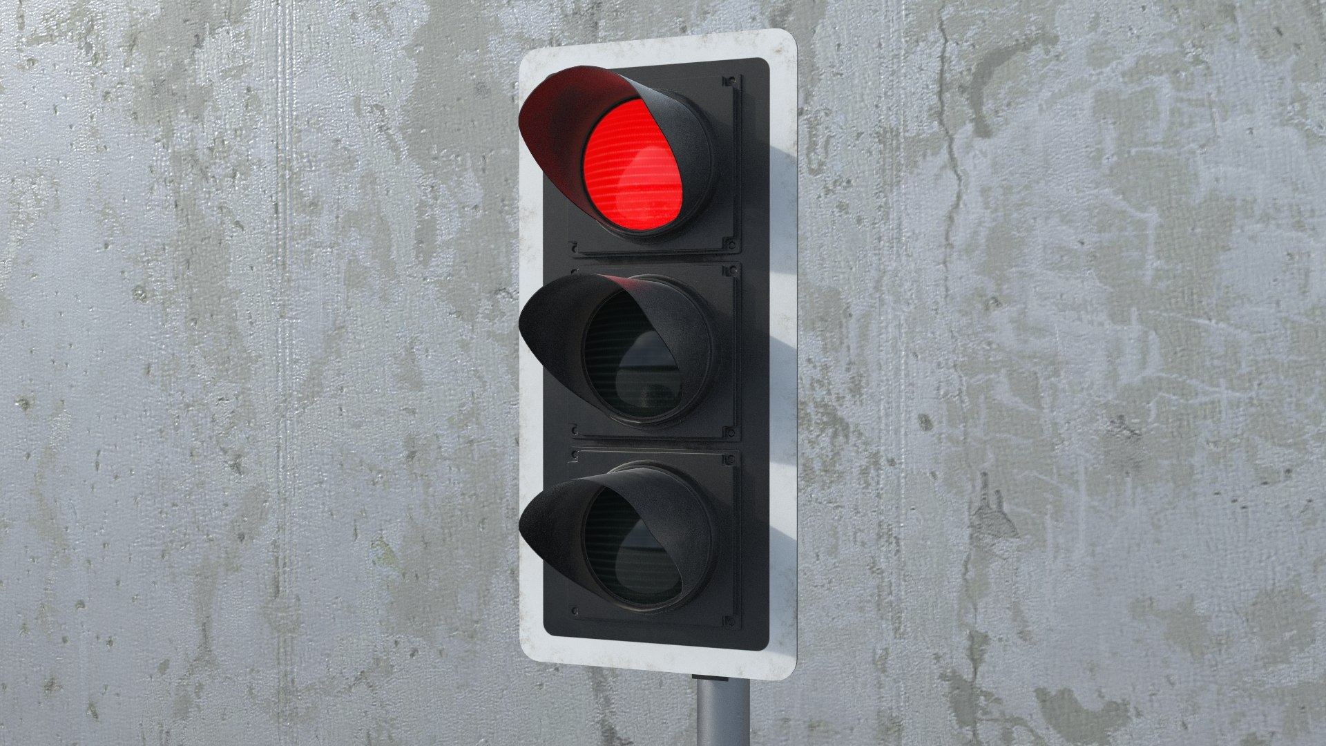 Traffic Signal Red HD 3D Model - TurboSquid 2009834
