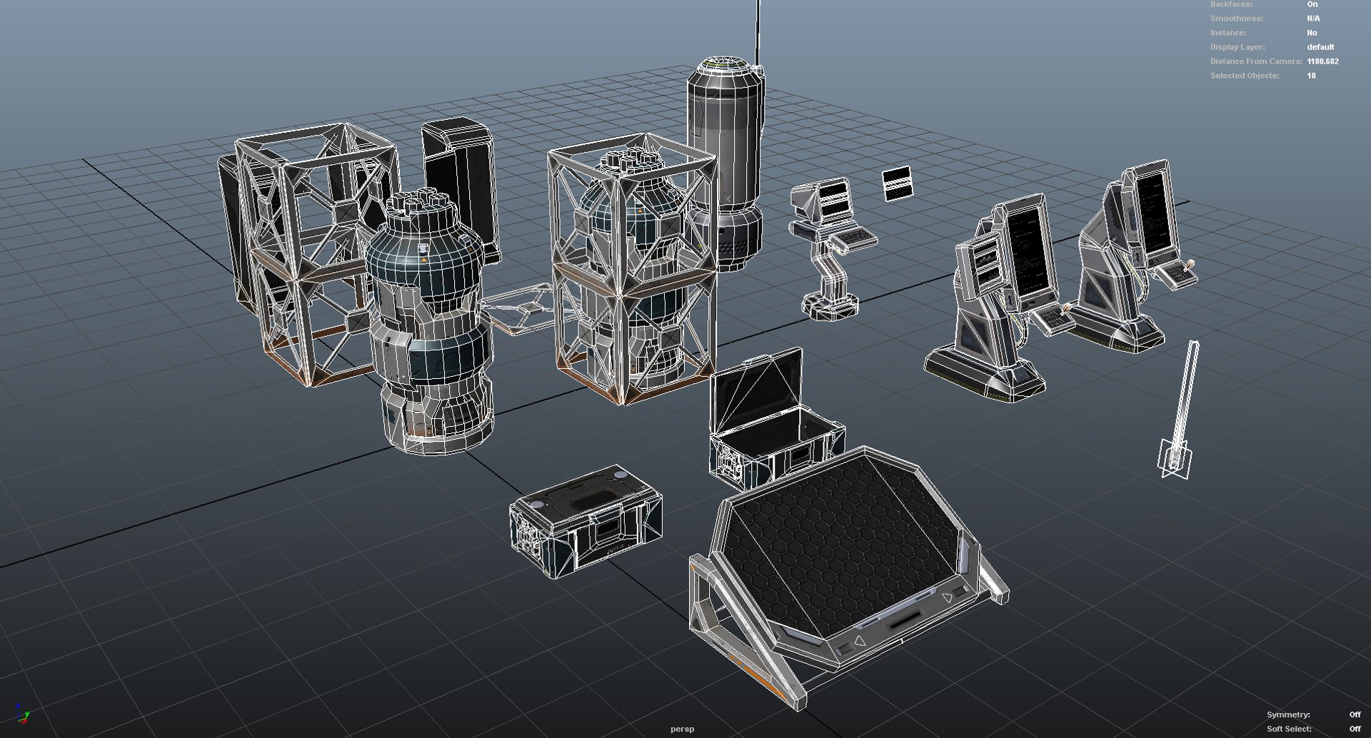 3D Model Sci-Fi Props Pack Vol. 2 - TurboSquid 1725820