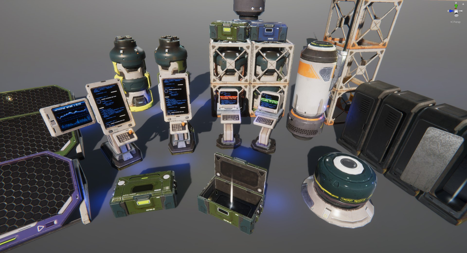 3D Model Sci-Fi Props Pack Vol. 2 - TurboSquid 1725820