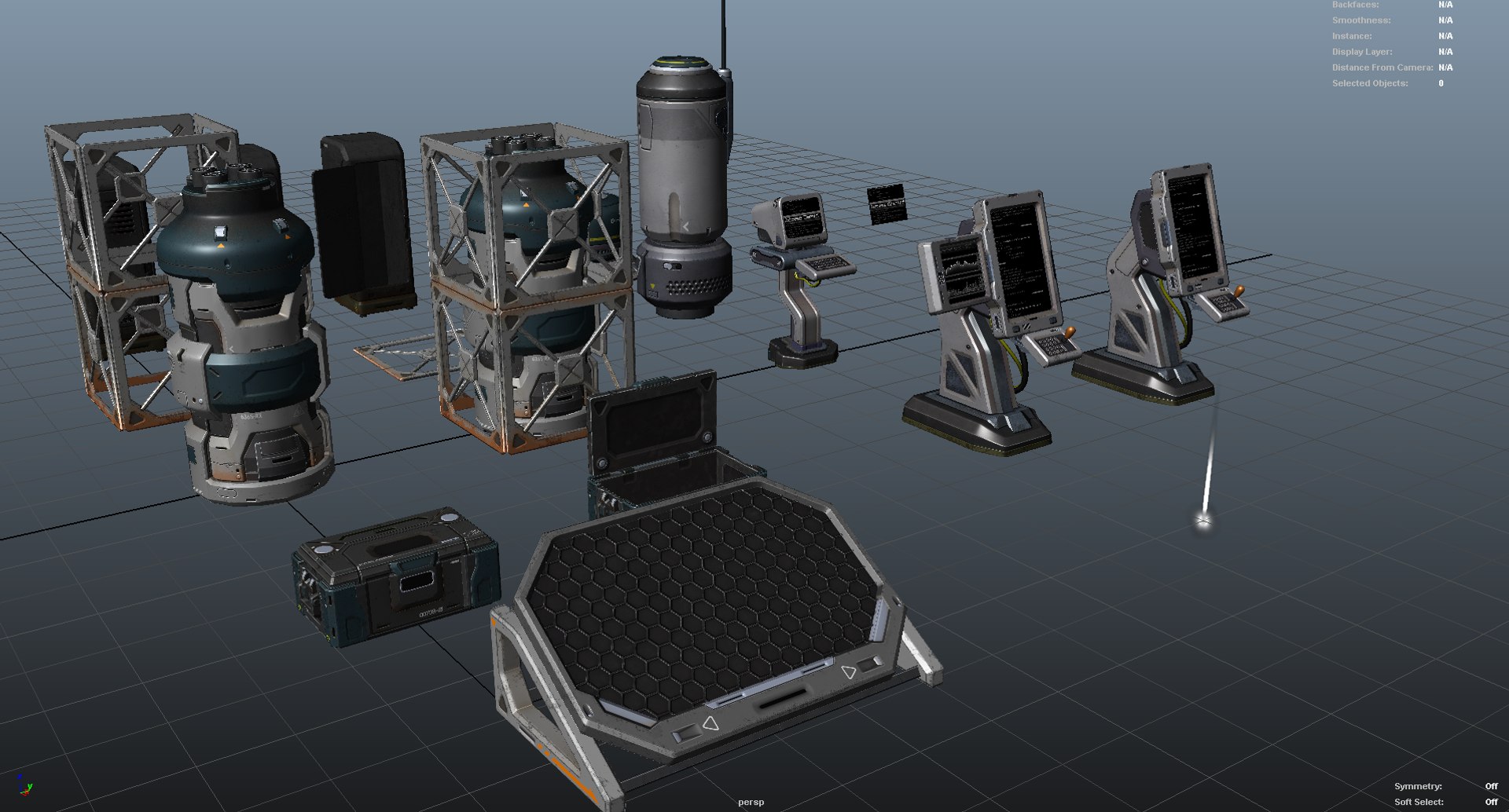 3D Model Sci-Fi Props Pack Vol. 2 - TurboSquid 1725820