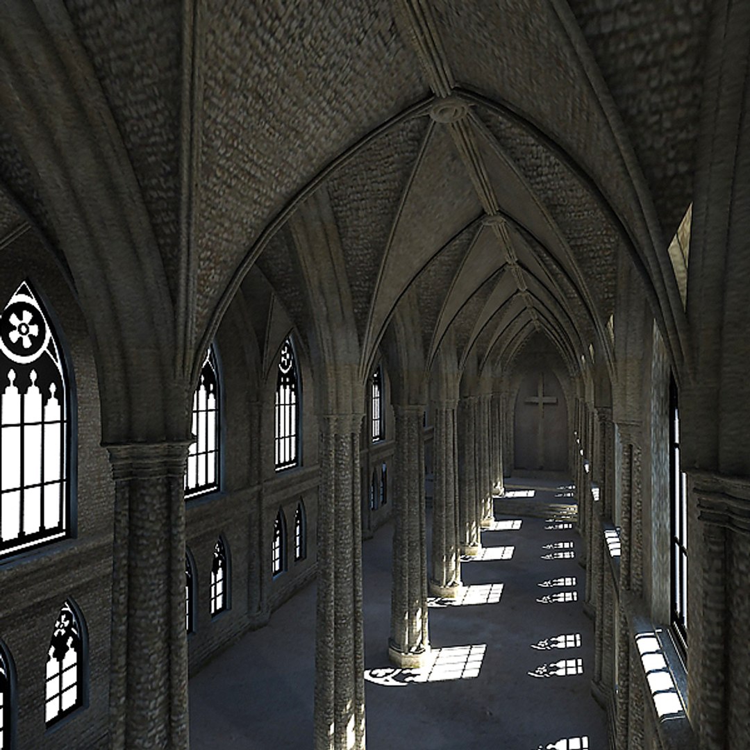 cathedral interior 3d model
