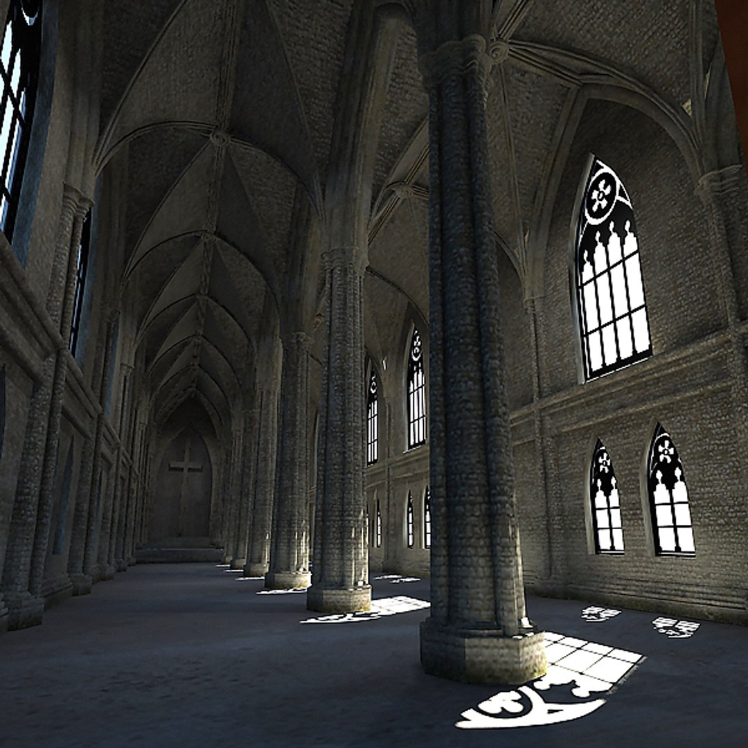 cathedral interior 3d model