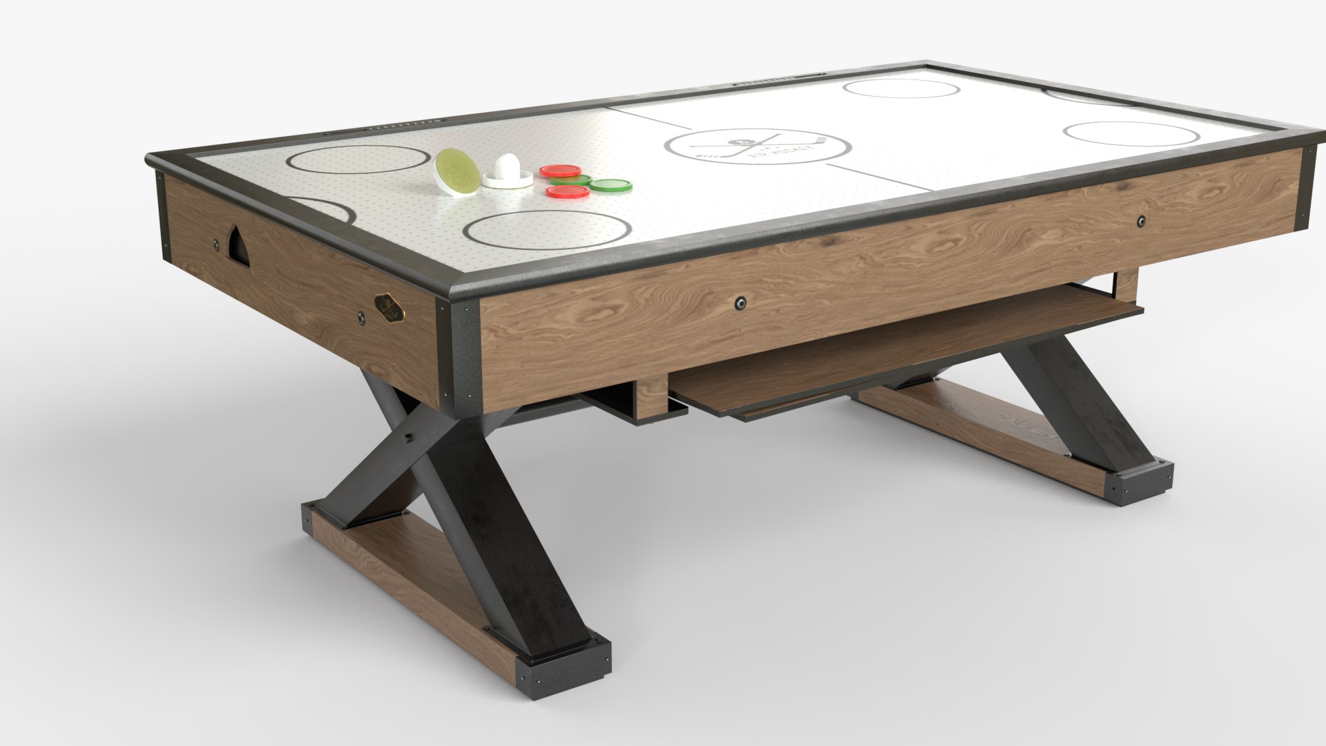 Air Hockey Table With Dining Top 87 Inch 3D Model - TurboSquid 2200852