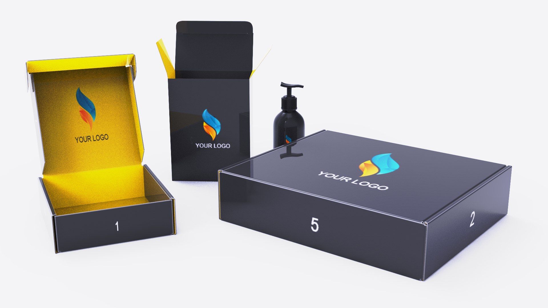 3 Boxes Model - TurboSquid 1874364