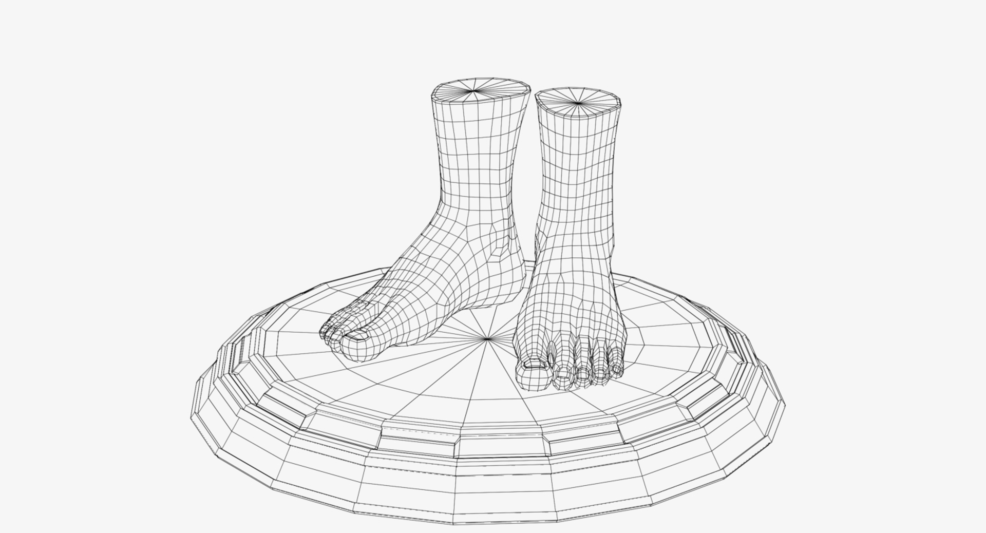 3d Modeled Feet N