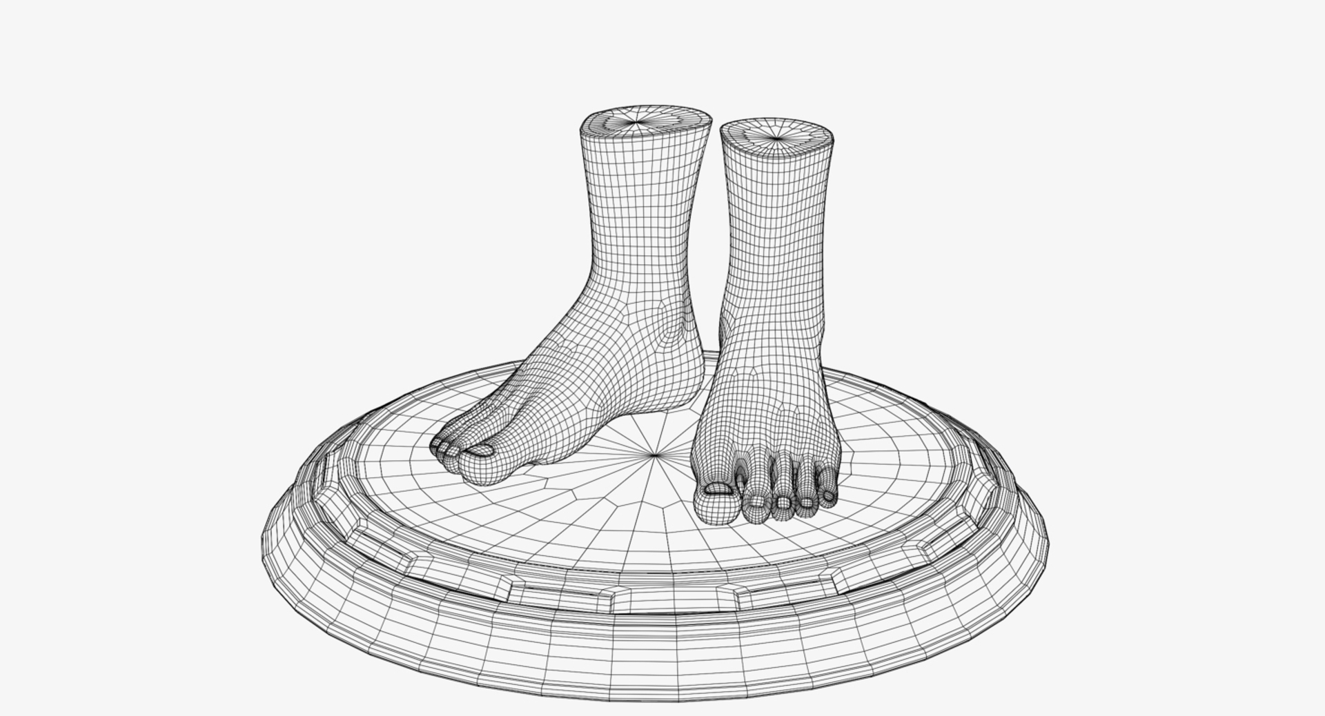 3d Modeled Feet N