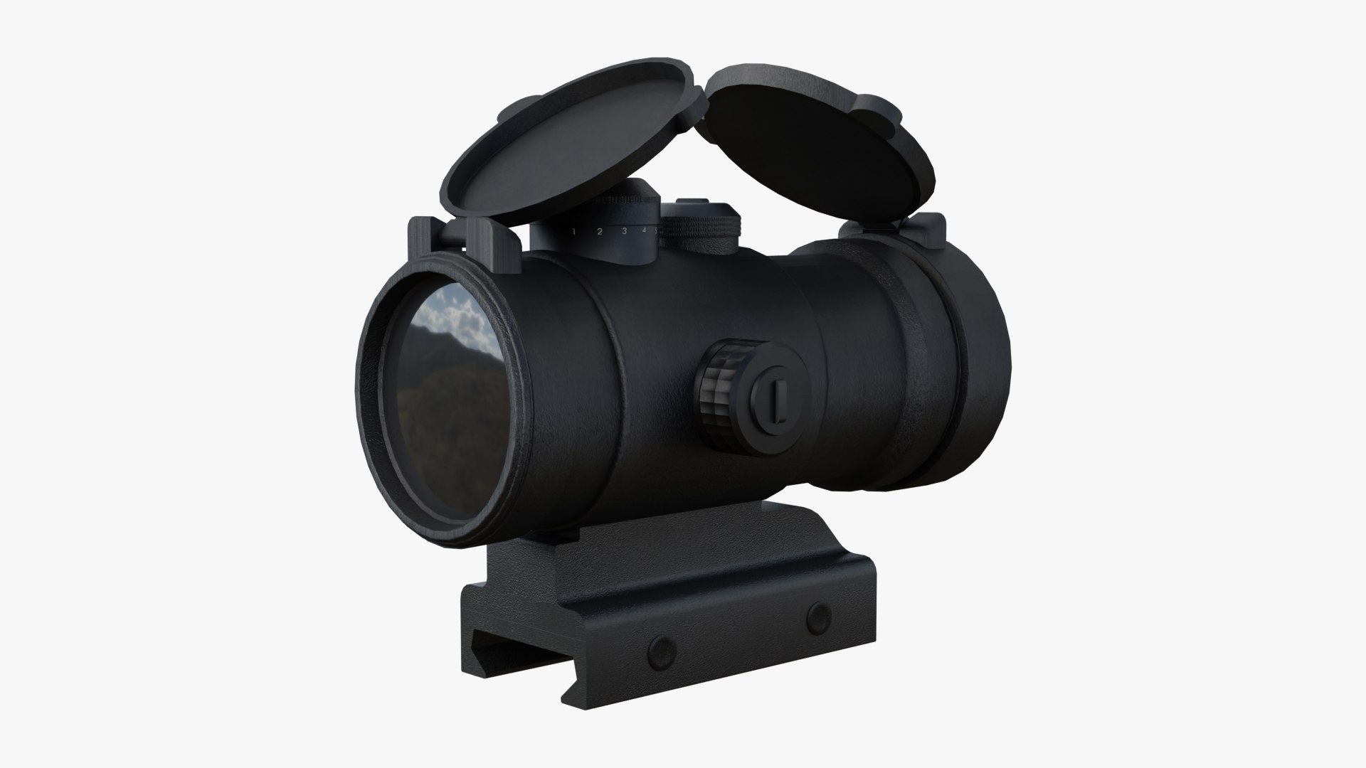 3x Scope Attachment V2 3D Model - TurboSquid 1972041