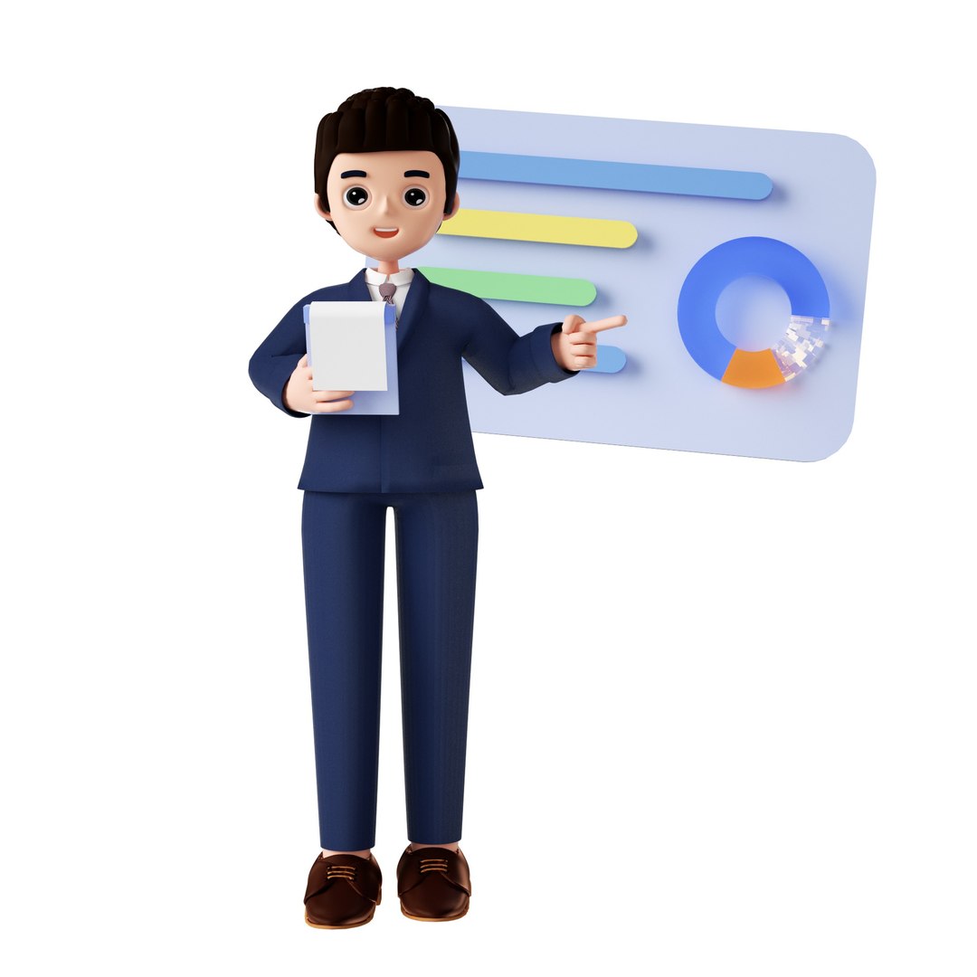 C4d three-dimensional business 3D model - TurboSquid 2105026