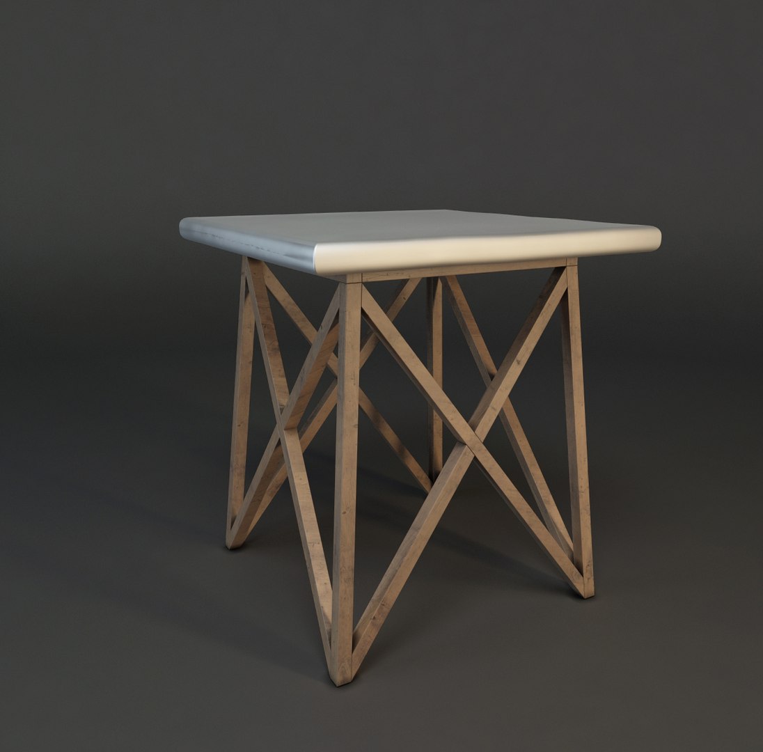 3d Model Criss Cross Table