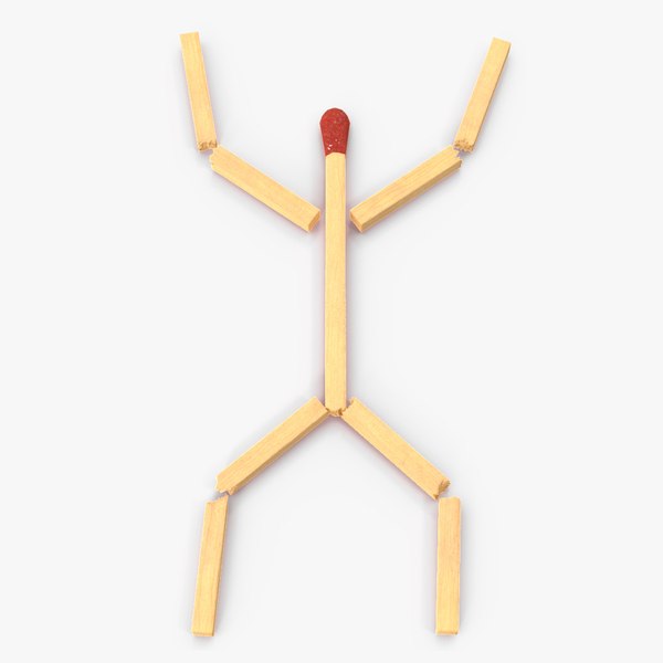 modelo 3d Matchstick Man Rigged for Cinema - TurboSquid 2049221