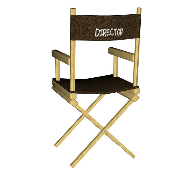 Directors chair furniture object 3D model - TurboSquid 1280415