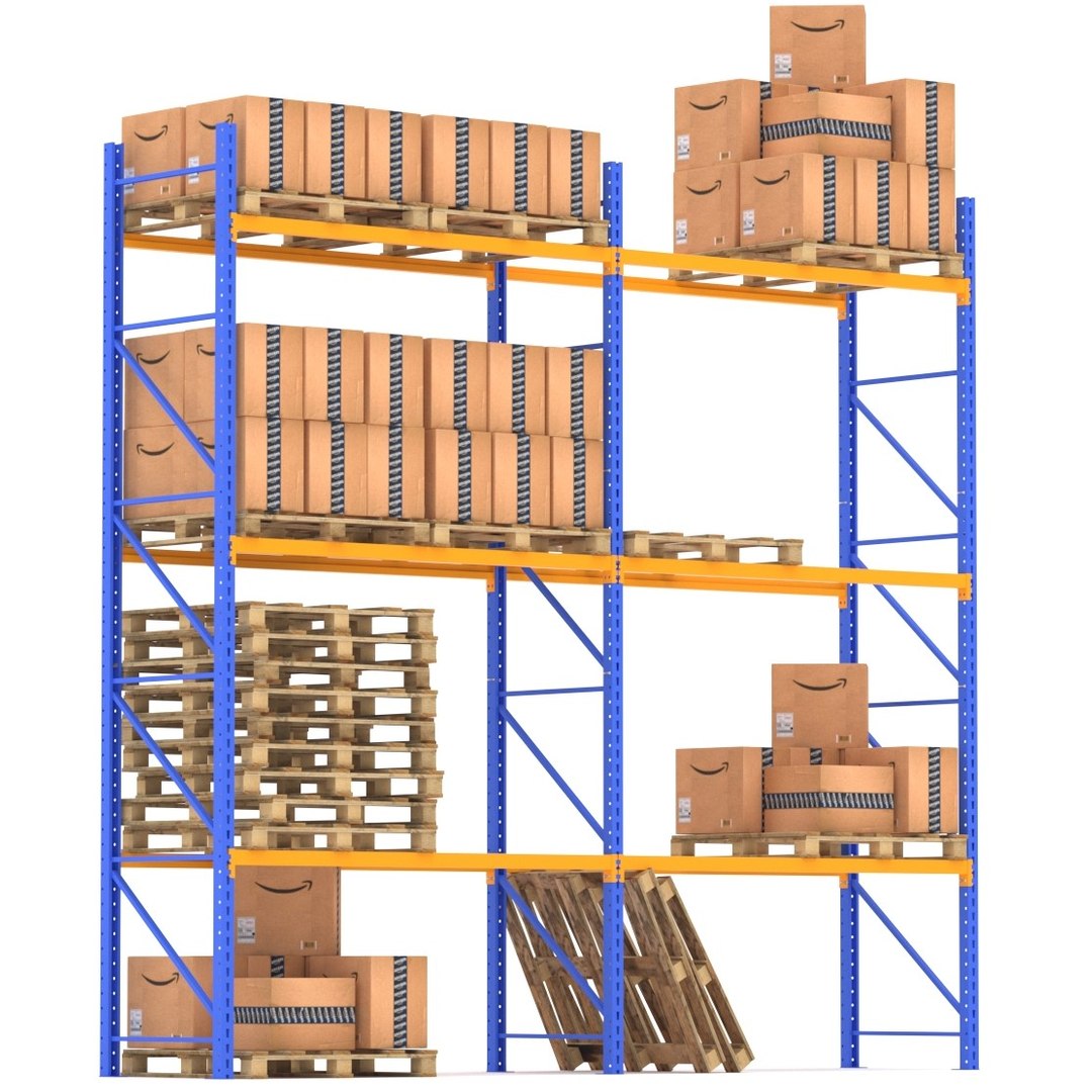 3D Amazon Warehouse Rack - TurboSquid 1862359