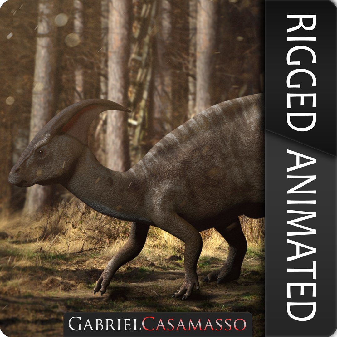 parasaurolophus parasaur 3d blend