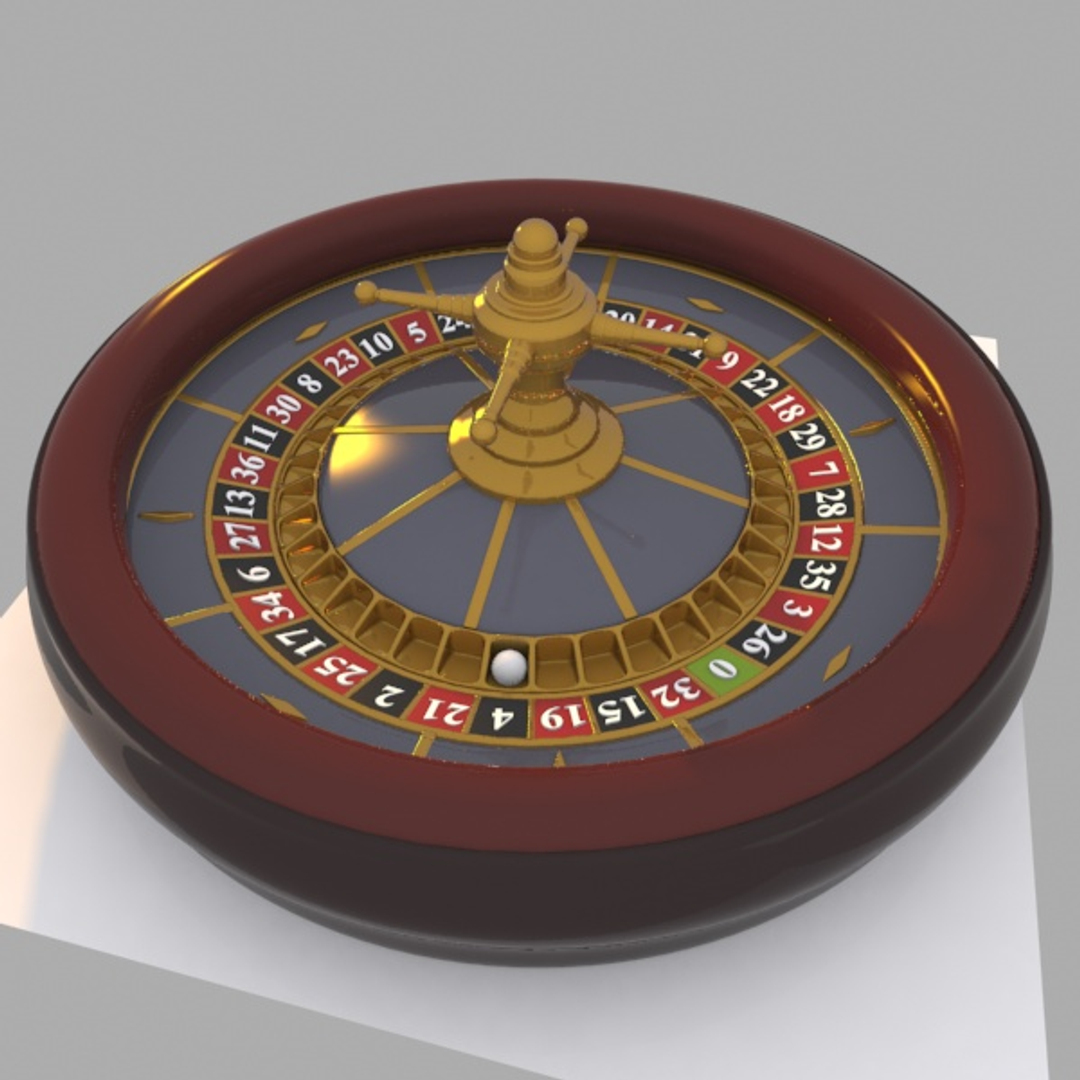 3d roulette cartoon toon model