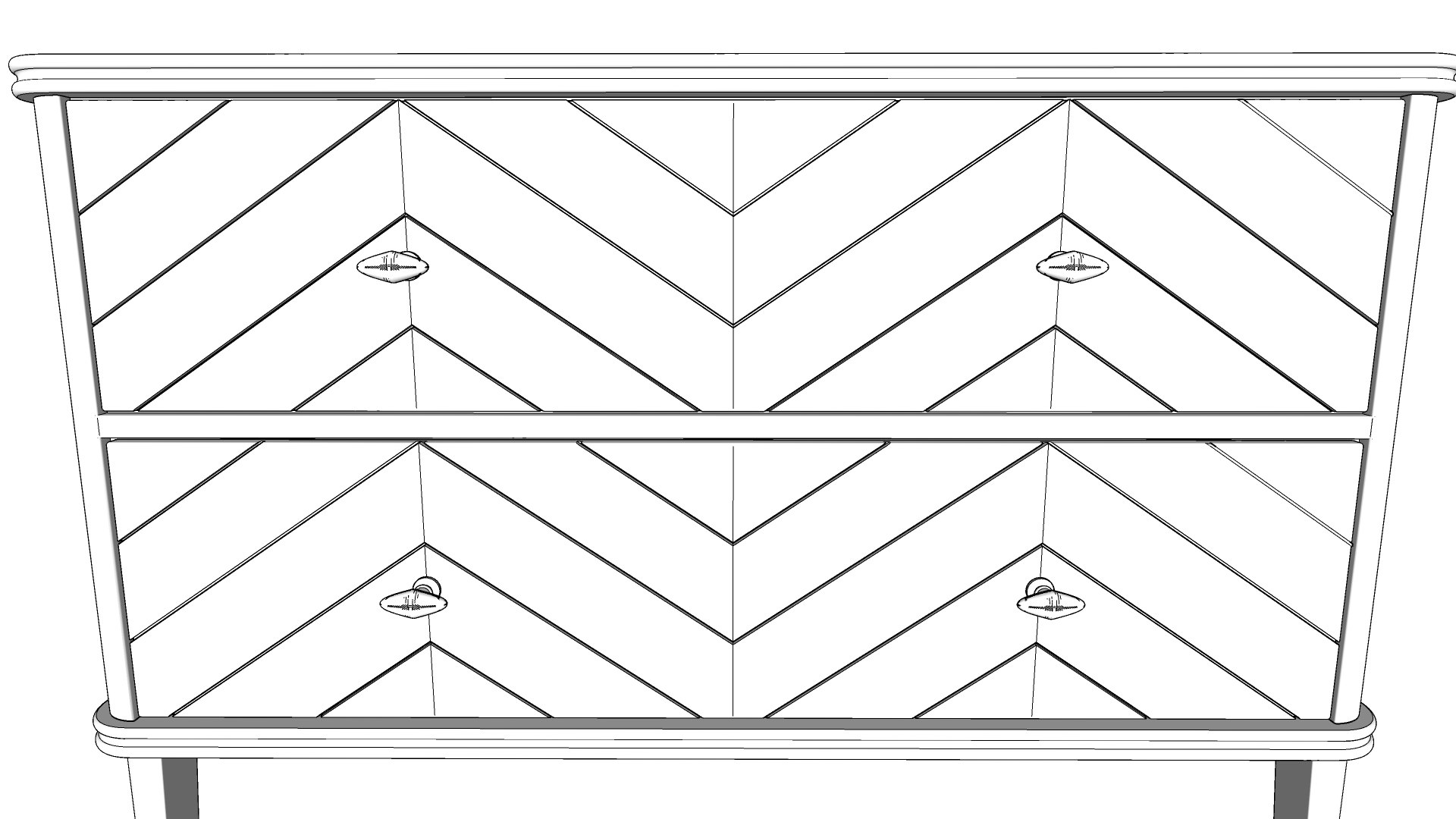 3D Sweet Flapper Chest Of Drawers Model - TurboSquid 2196187