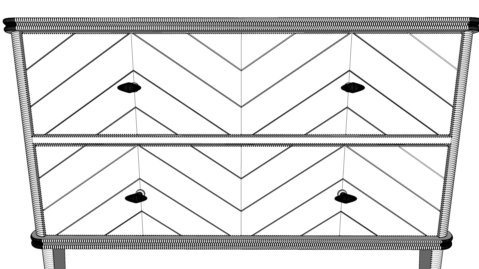 3D Sweet Flapper Chest Of Drawers Model - TurboSquid 2196187