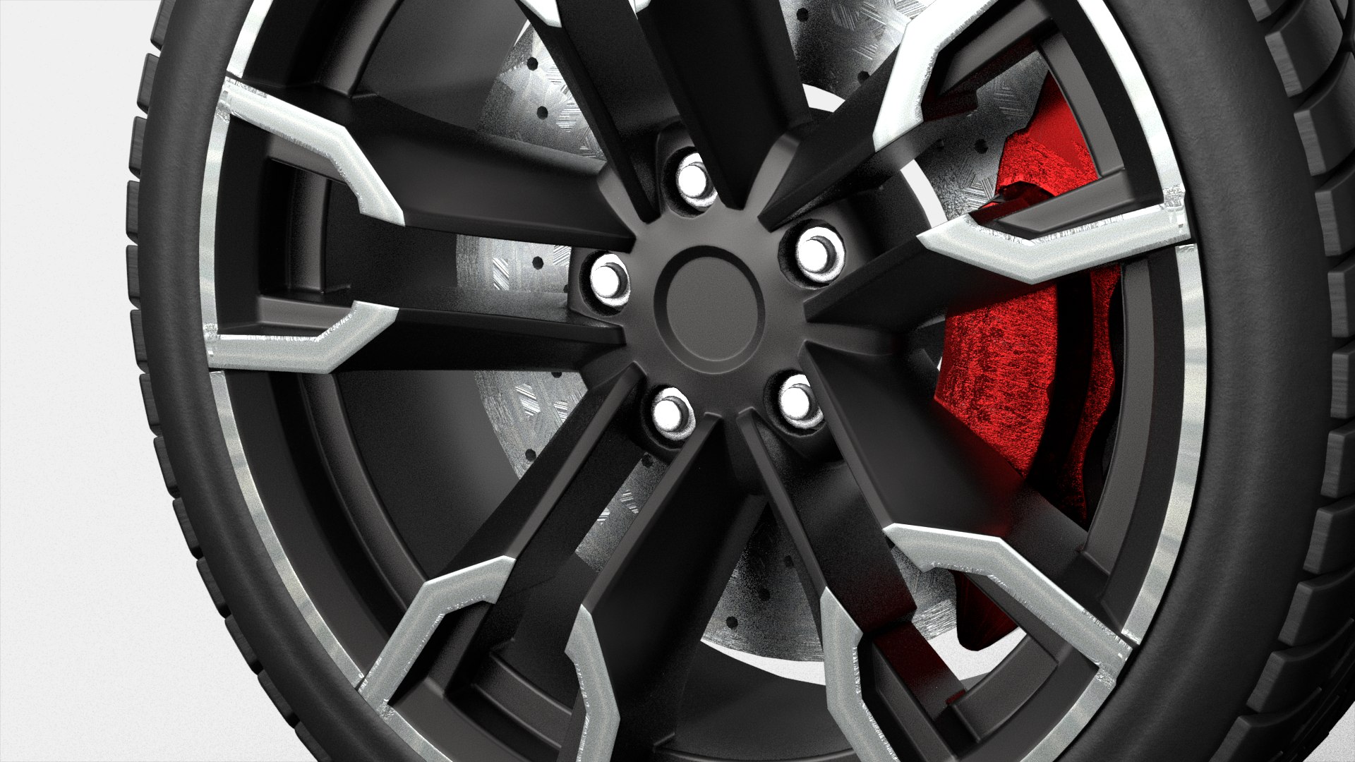 Car Wheel Tire With Rim 04 3D - TurboSquid 2377229