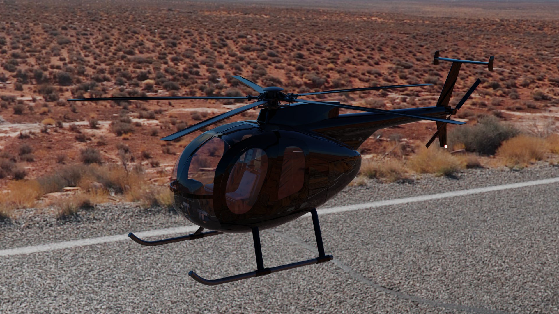 3D Model Hughes Md500d - TurboSquid 1569927