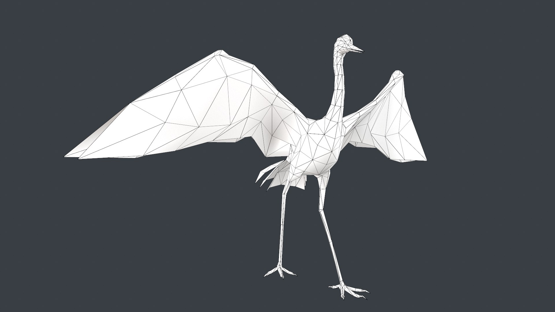 Crane bird 3D - TurboSquid 2175999