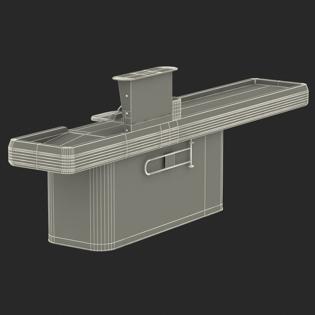 Cash Counter 3 3d Model