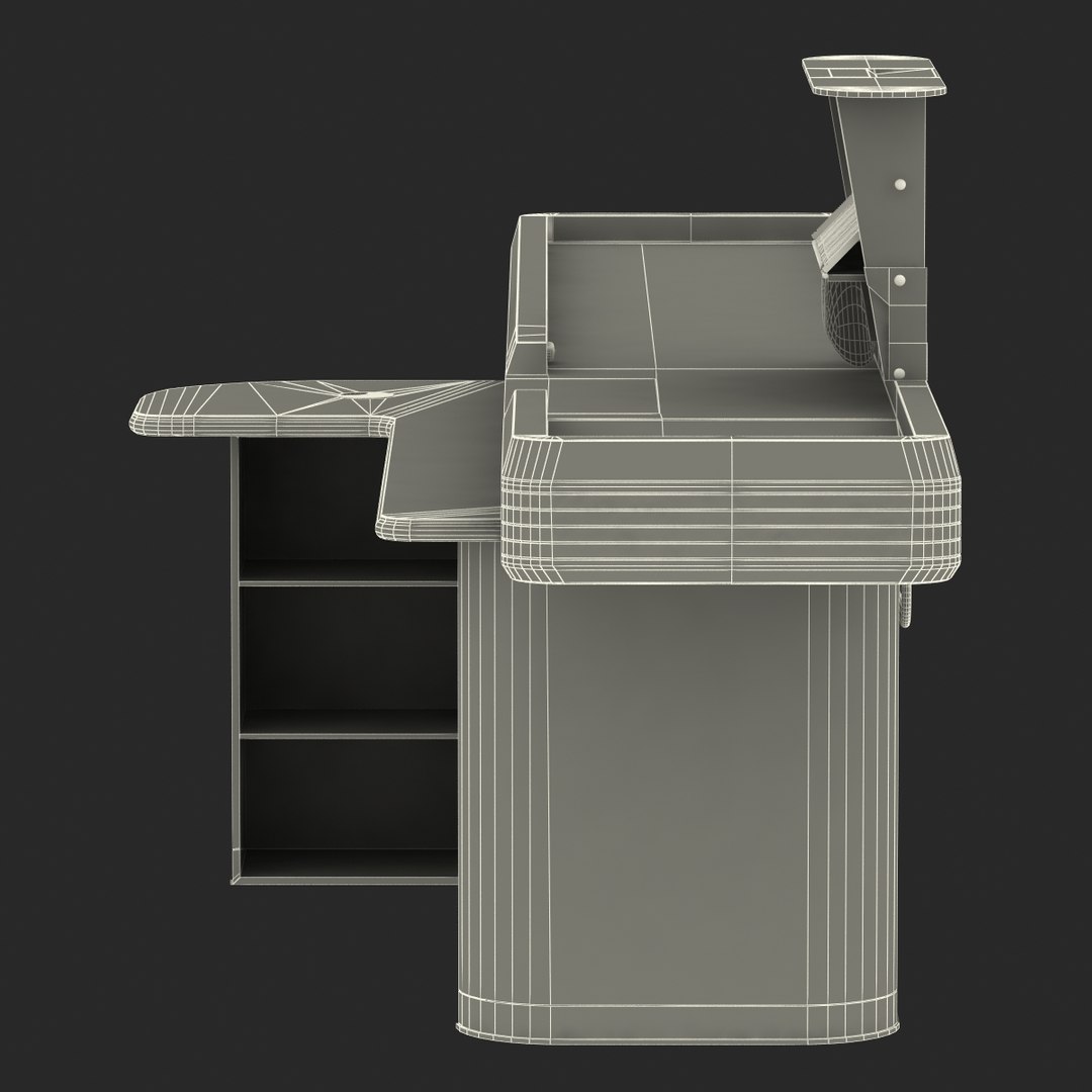 Cash Counter 3 3d Model