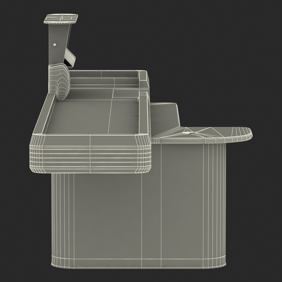 Cash Counter 3 3d Model