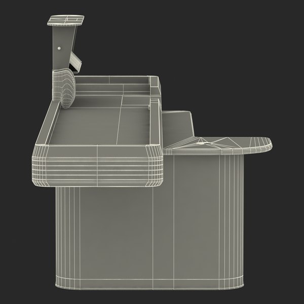 cash counter 3 3d model