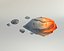 Low-poly Meteorites 3d Model