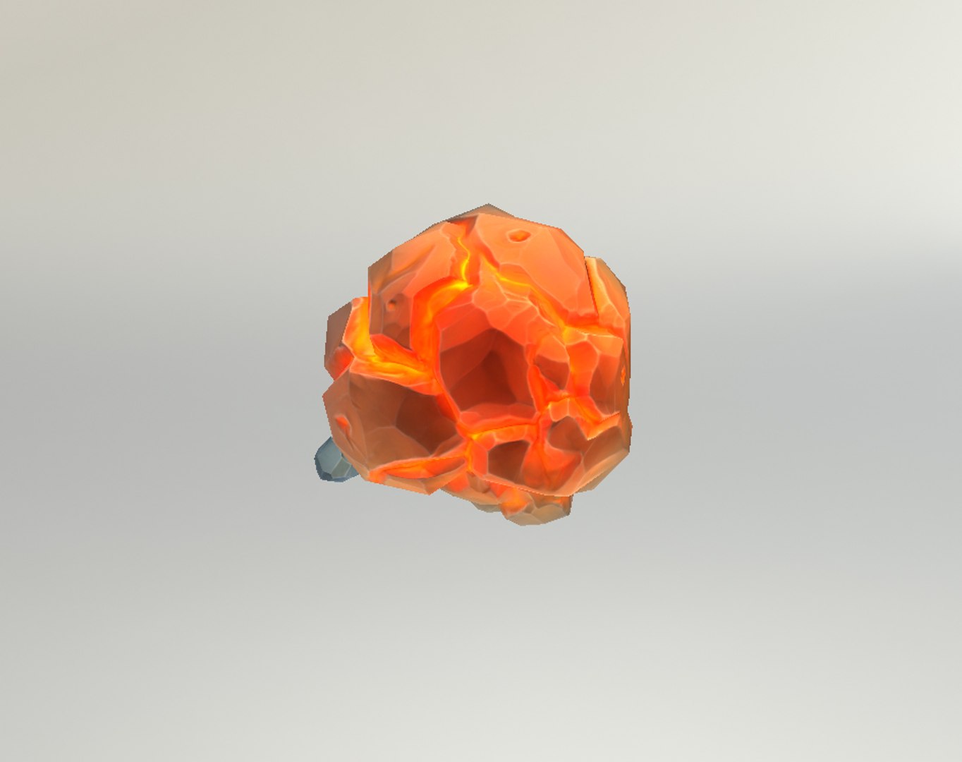 Low-poly Meteorites 3d Model