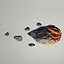 Low-poly Meteorites 3d Model
