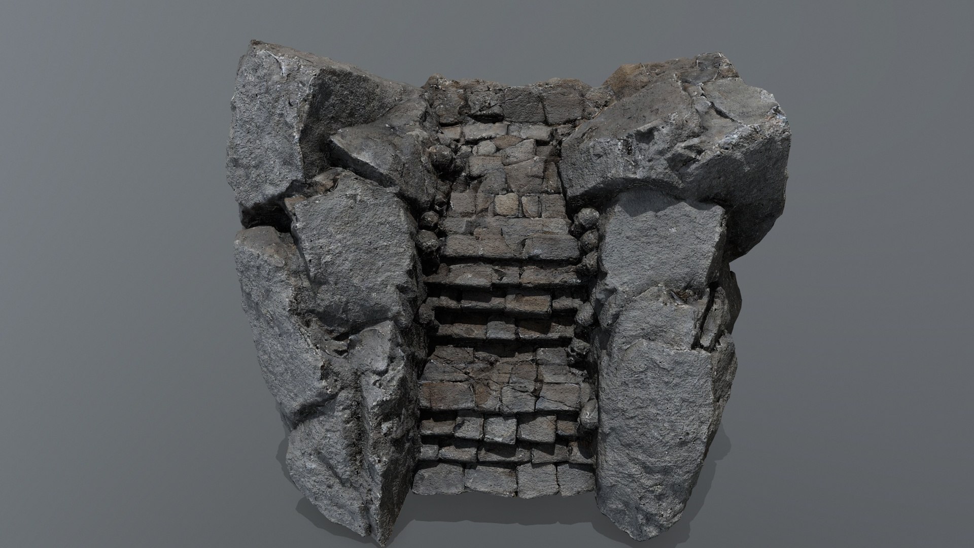 3D Rock Stairs - TurboSquid 2185952