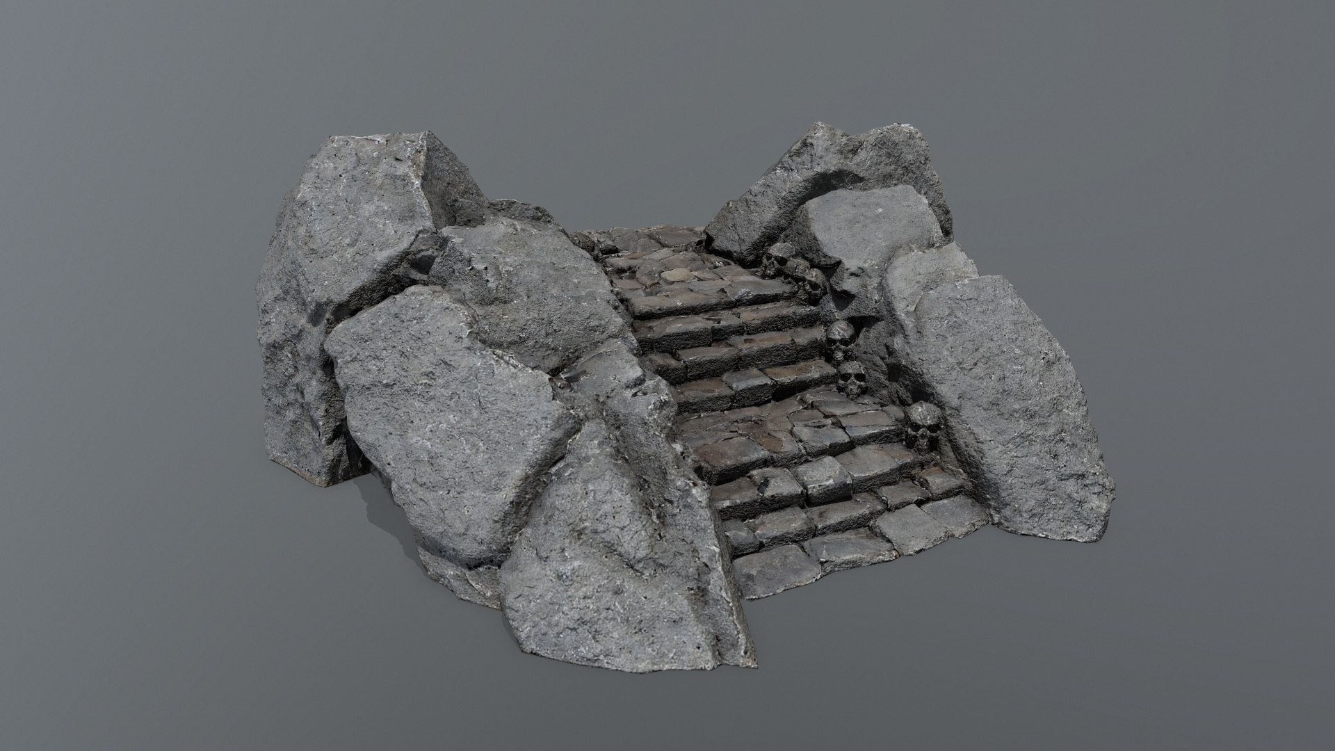 3D Rock Stairs - TurboSquid 2185952
