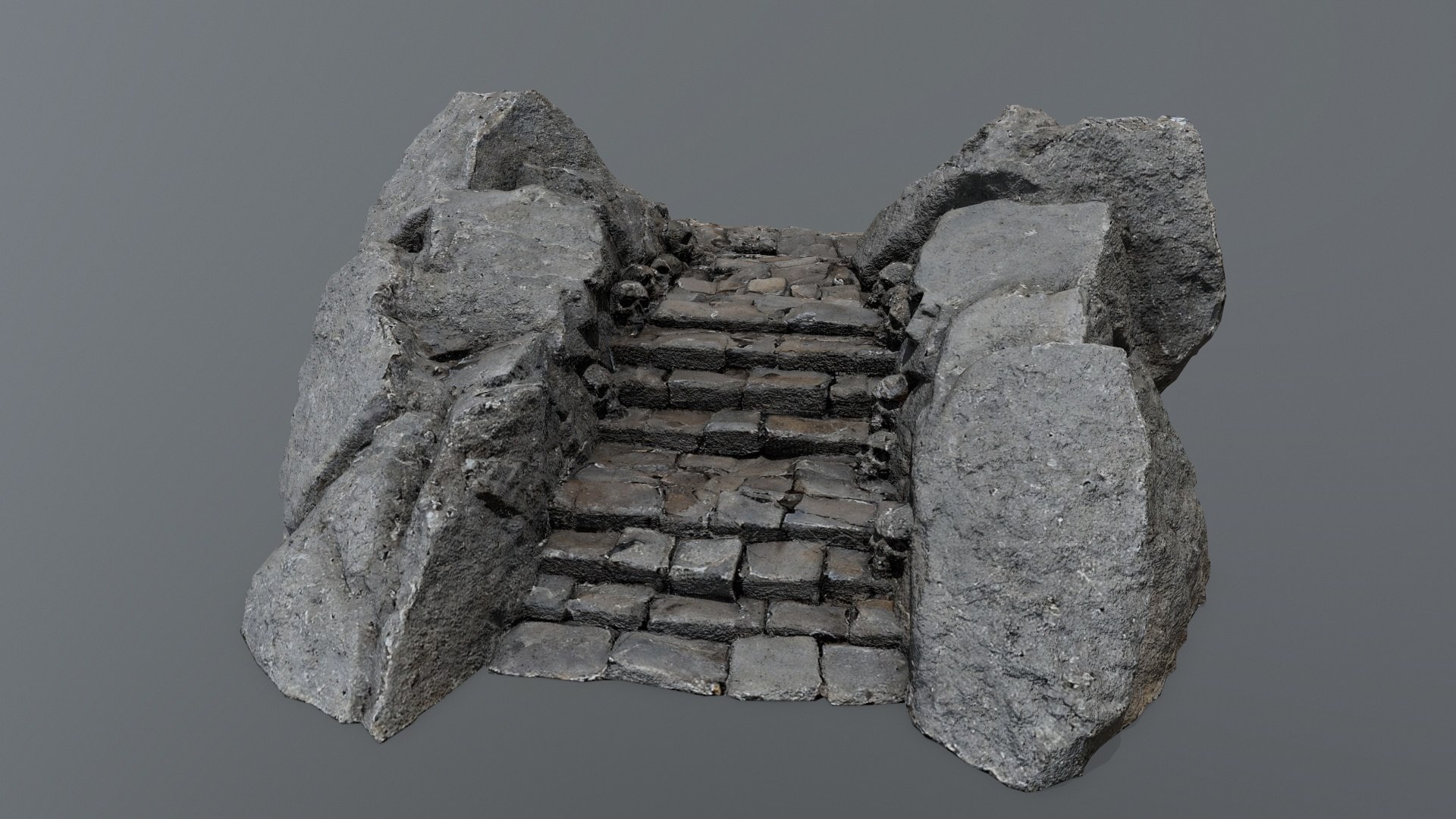 3D Rock Stairs - TurboSquid 2185952