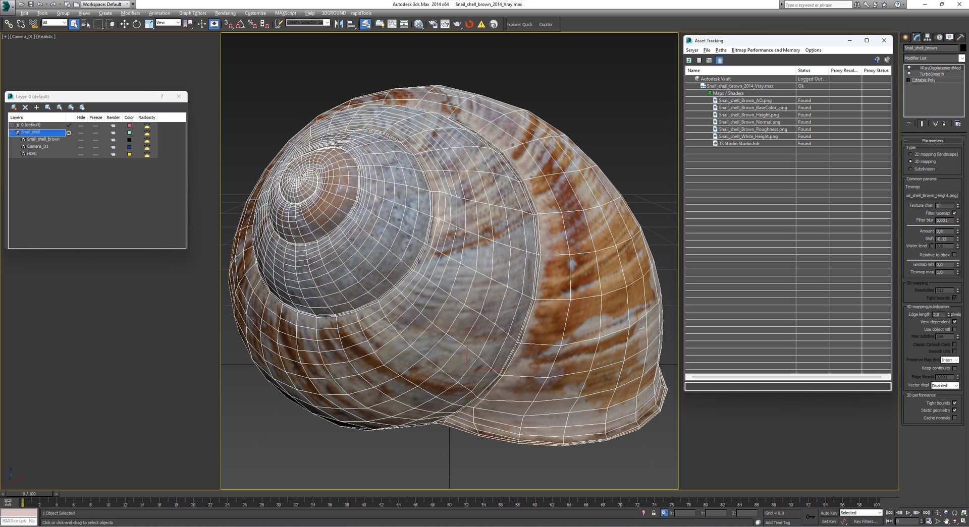 Snail Shell 3D model - TurboSquid 2075137