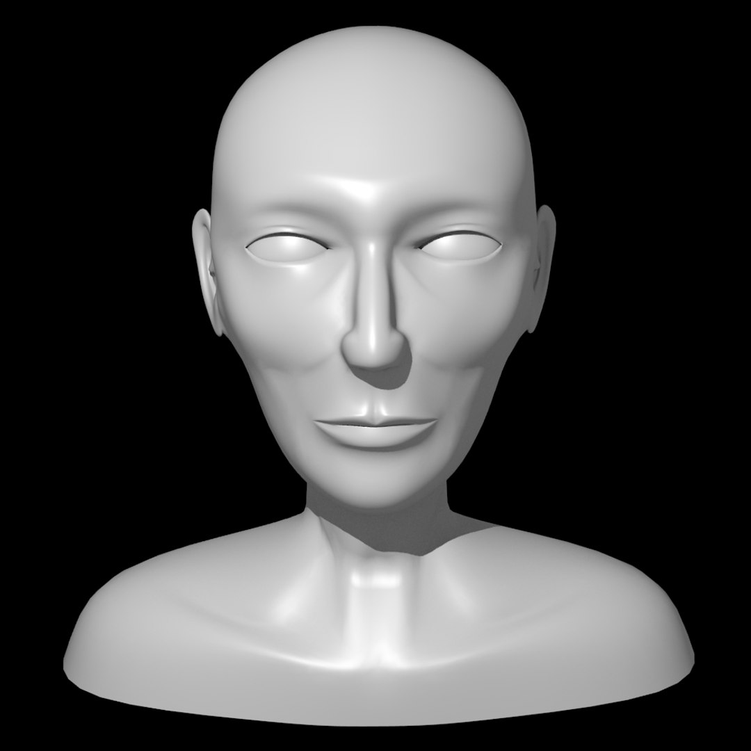 Male Head Obj