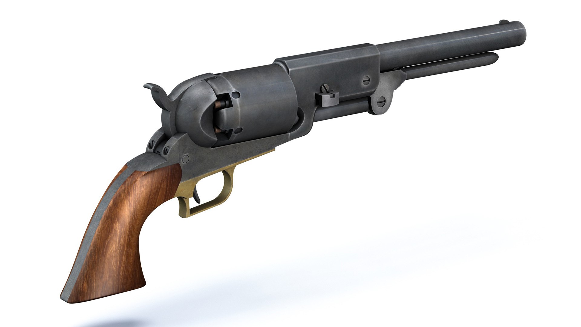 Colt Walker Revolver Model - TurboSquid 1739440
