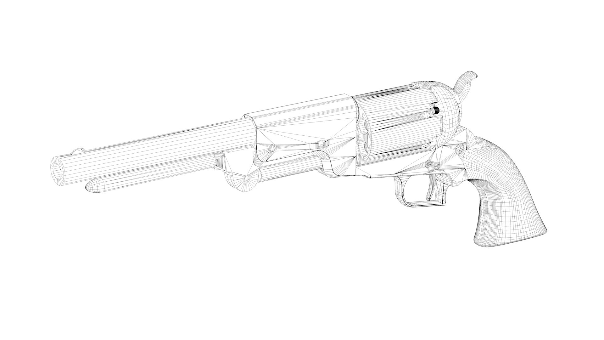 Colt Walker Revolver Model - TurboSquid 1739440