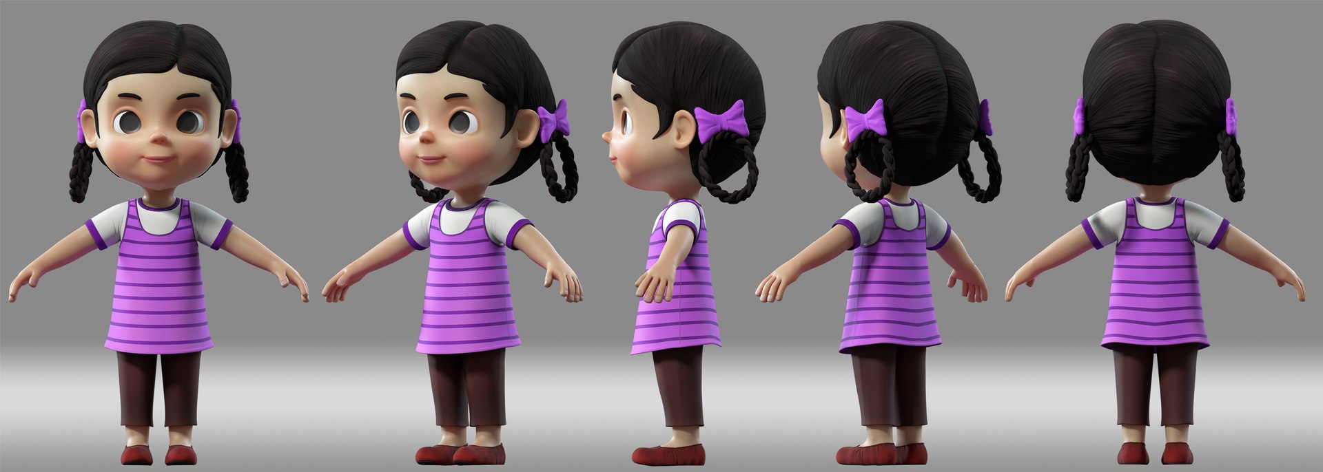 Girl Kid Student Model - TurboSquid 1573767