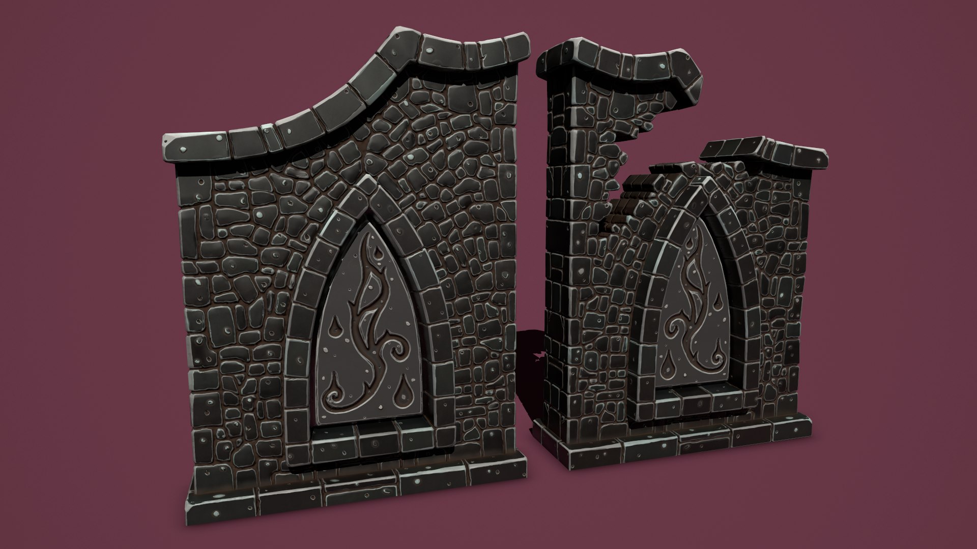 Fantasy Wall 1 3D Model - TurboSquid 1716716