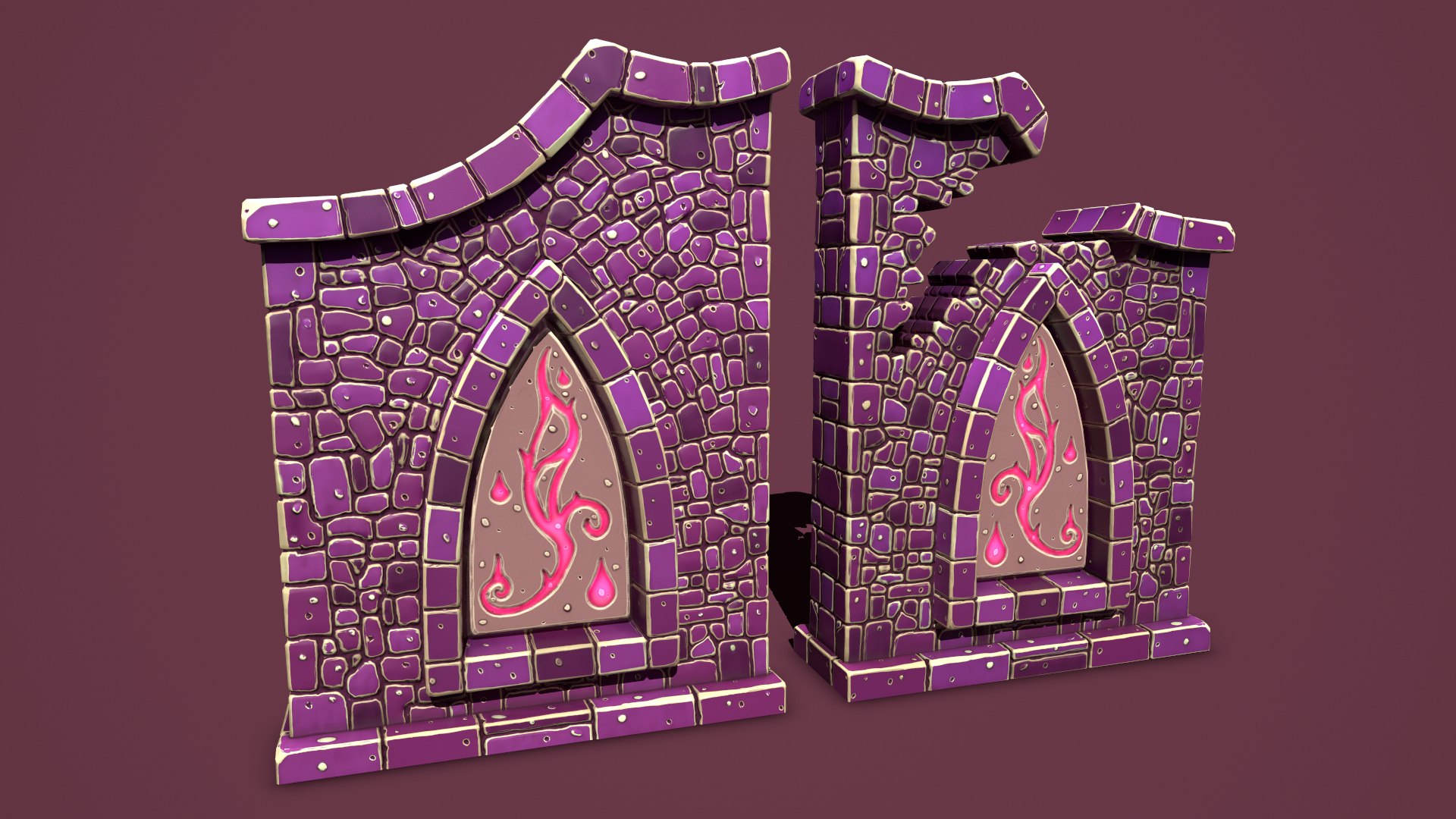 Fantasy Wall 1 3D Model - TurboSquid 1716716