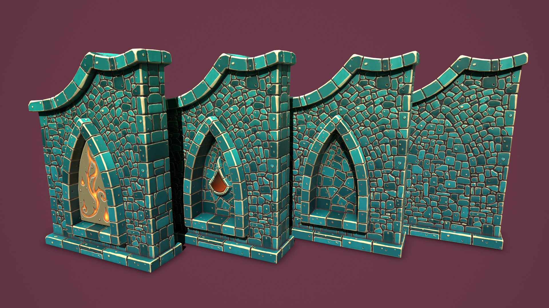 Fantasy Wall 1 3D Model - TurboSquid 1716716