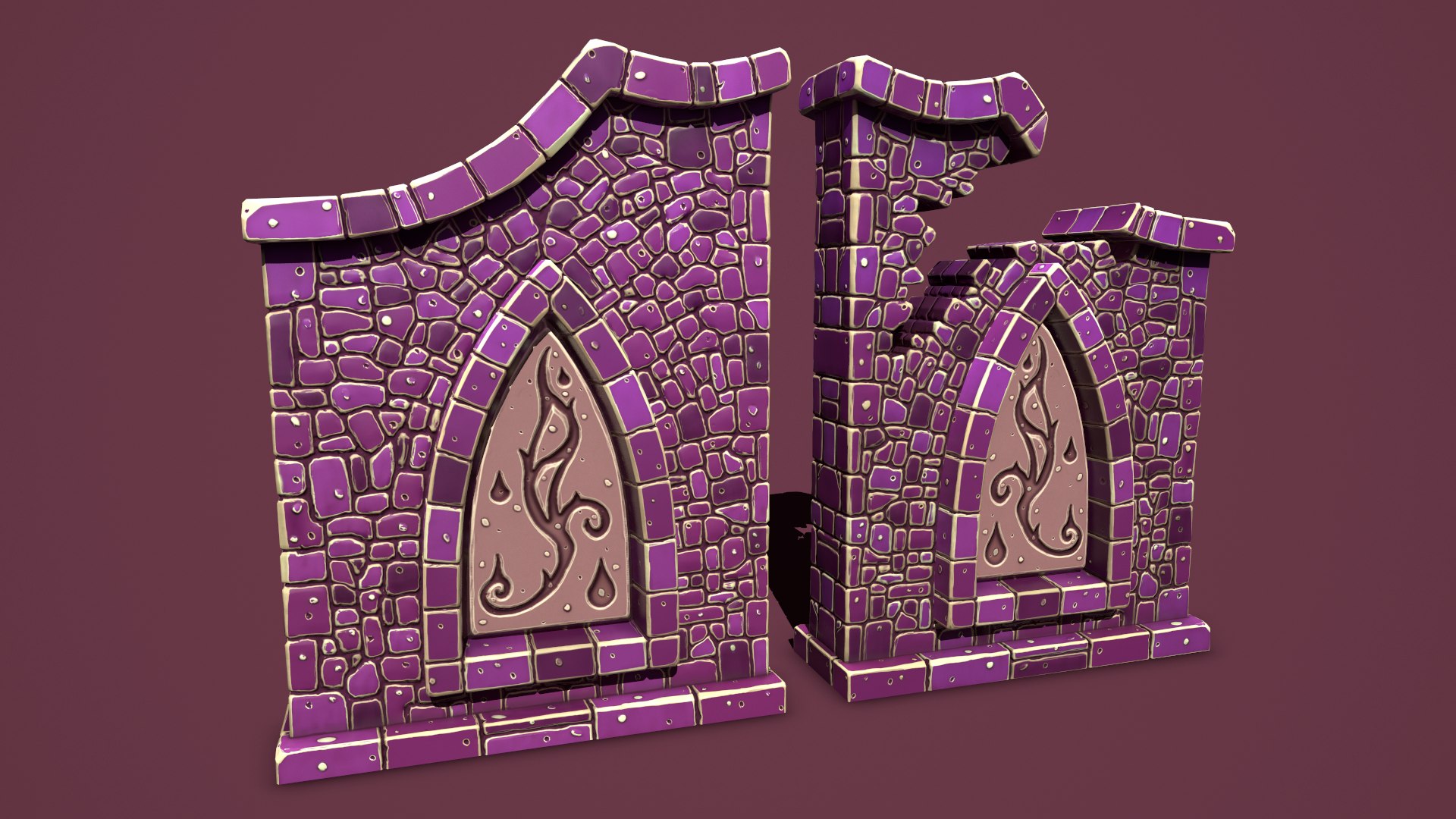 Fantasy Wall 1 3D Model - TurboSquid 1716716