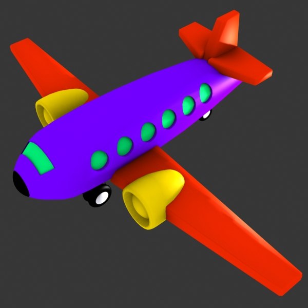 3ds max plane plane toy
