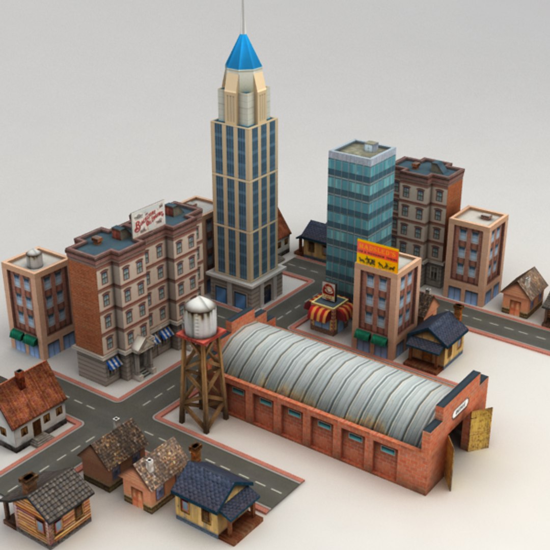 City Buildings Obj