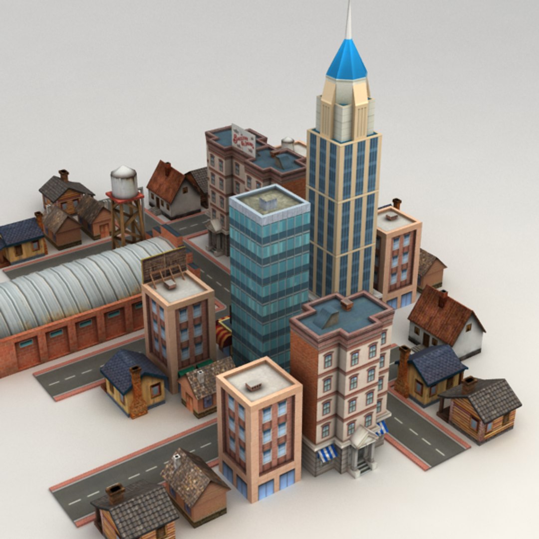 City Buildings Obj