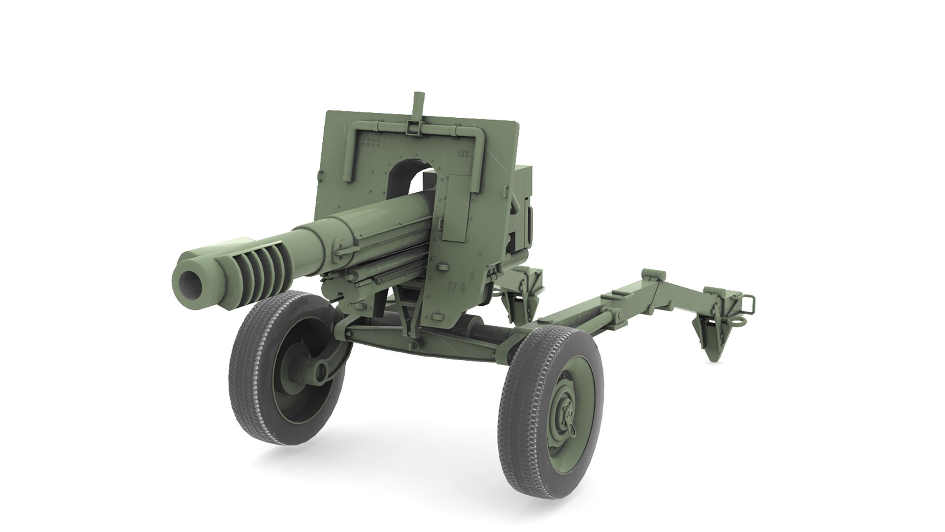 3D model OTO Melara Mod 56 105mm - TurboSquid 2150597