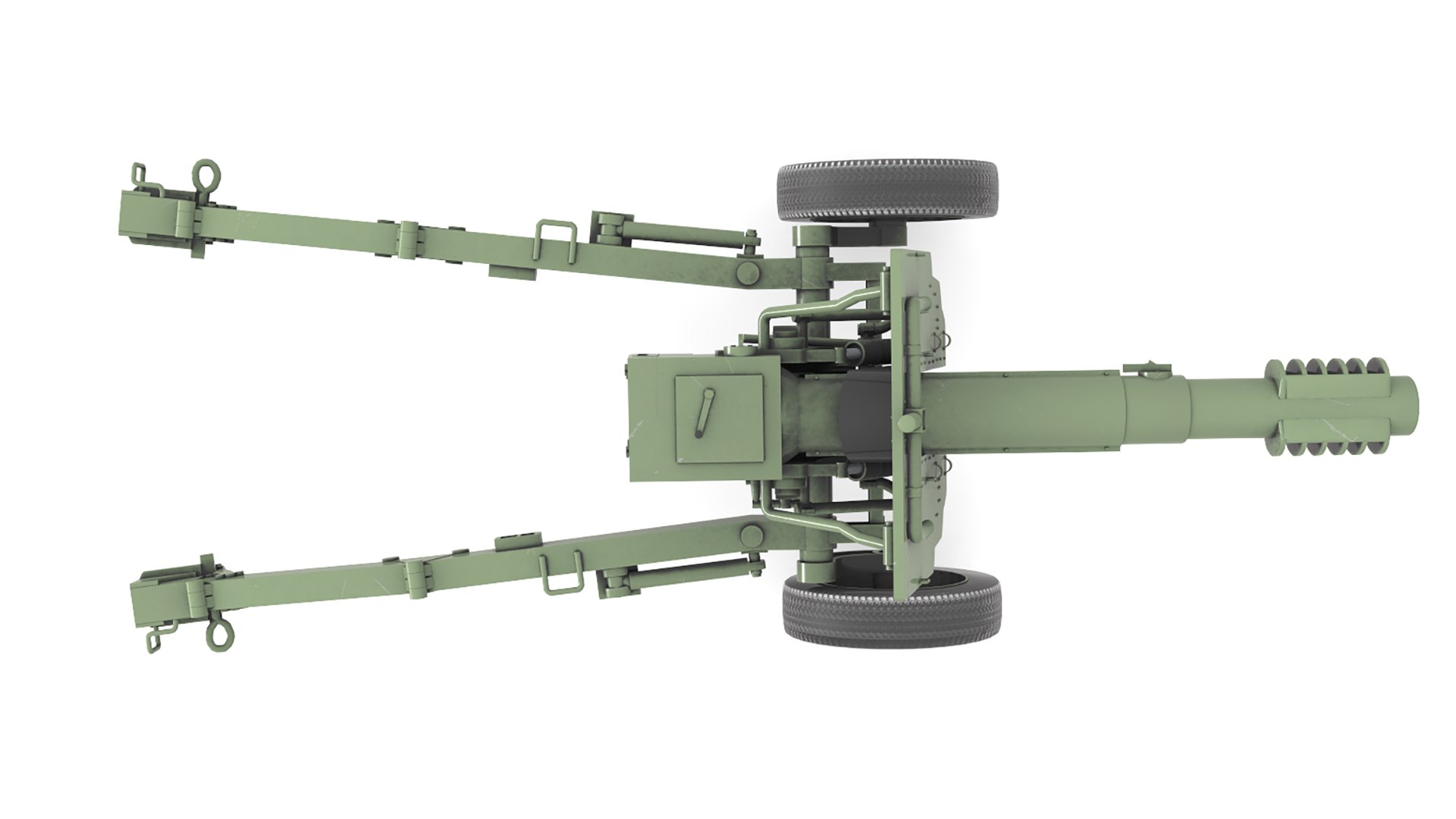 3D Model OTO Melara Mod 56 105mm - TurboSquid 2150597