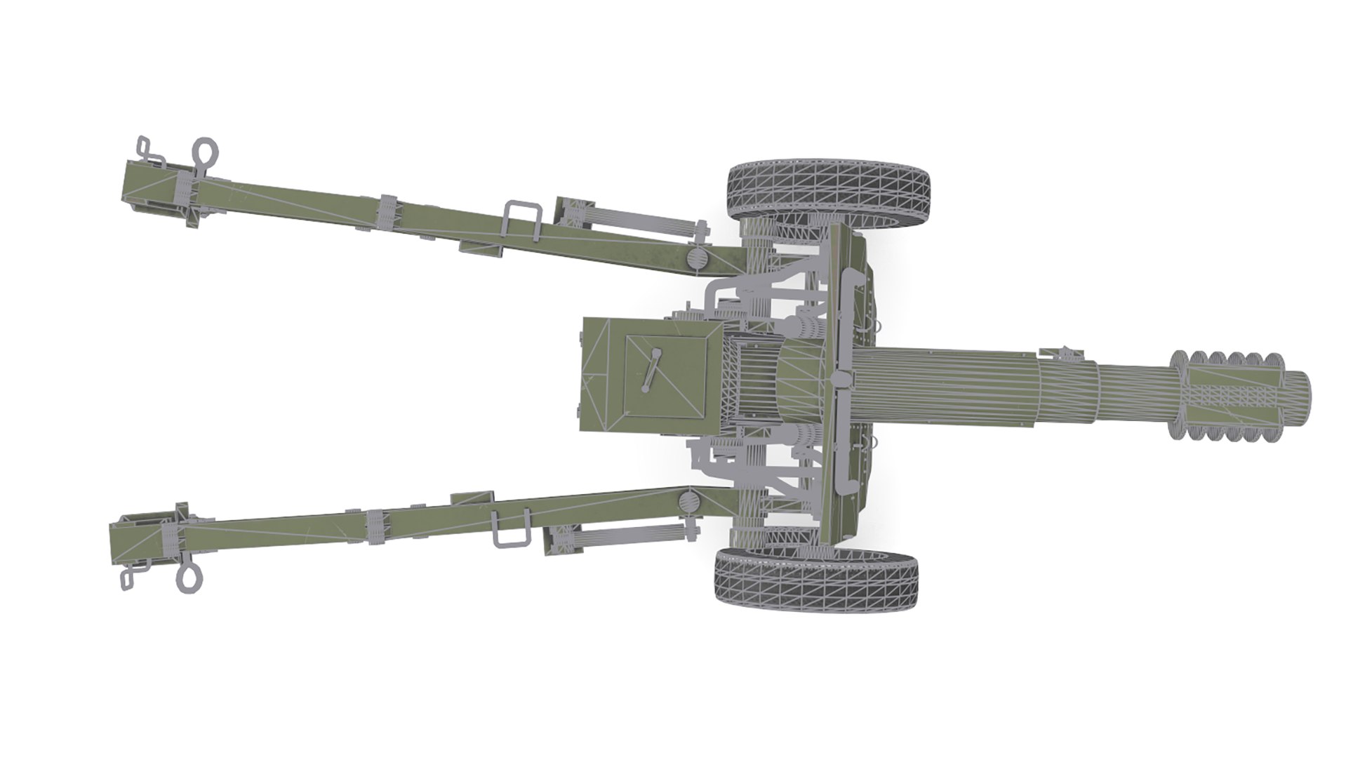 3D model OTO Melara Mod 56 105mm - TurboSquid 2150597