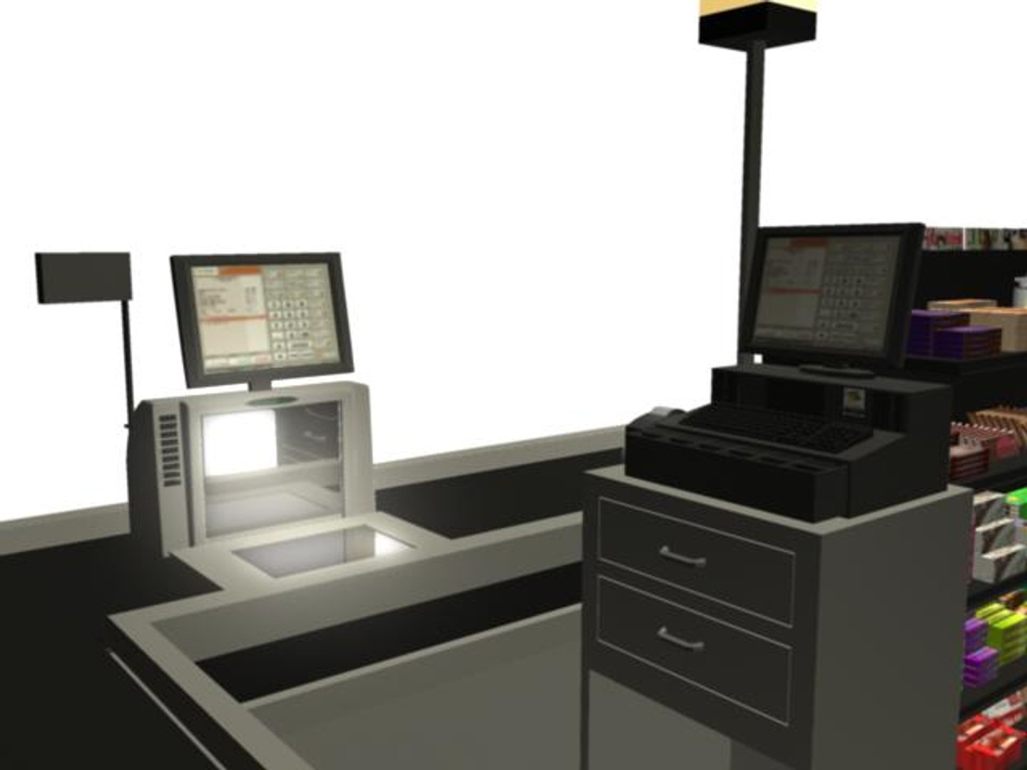 Cash Counter Supermarket Ma