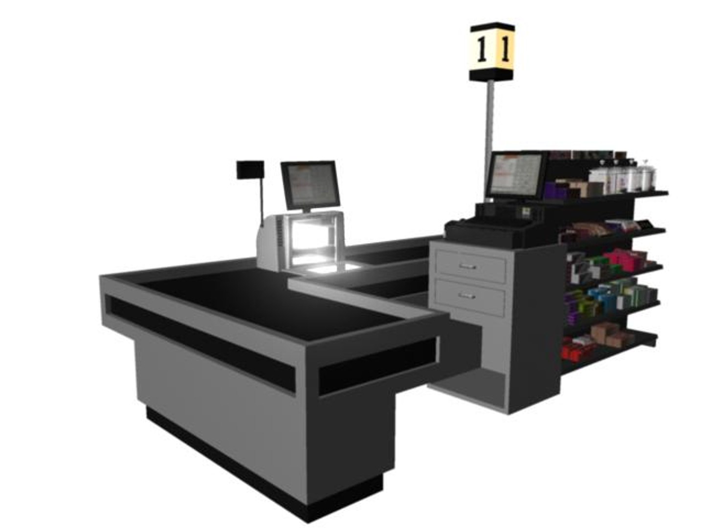 Cash Counter Supermarket Ma